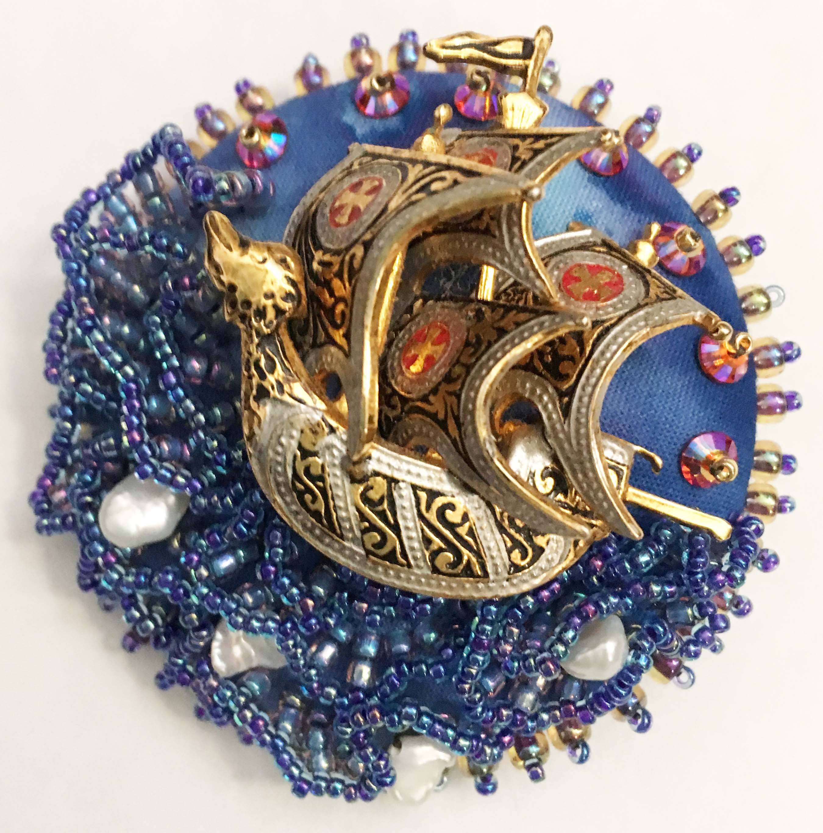 Commissioned Studio Buttons by Beader and Enamelist Karen L. Cohen